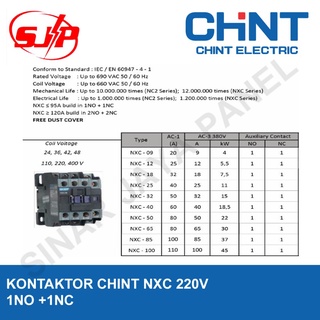 Jual CONTACTOR KONTAKTOR CHINT NXC-09/12/18/25/32/40/50/65/85/100 ...