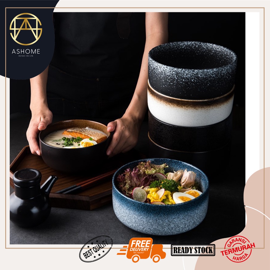 Jual ASHOME Mangkuk Keramik Udon Galaxy Collection / Mangkok Bakmi ...
