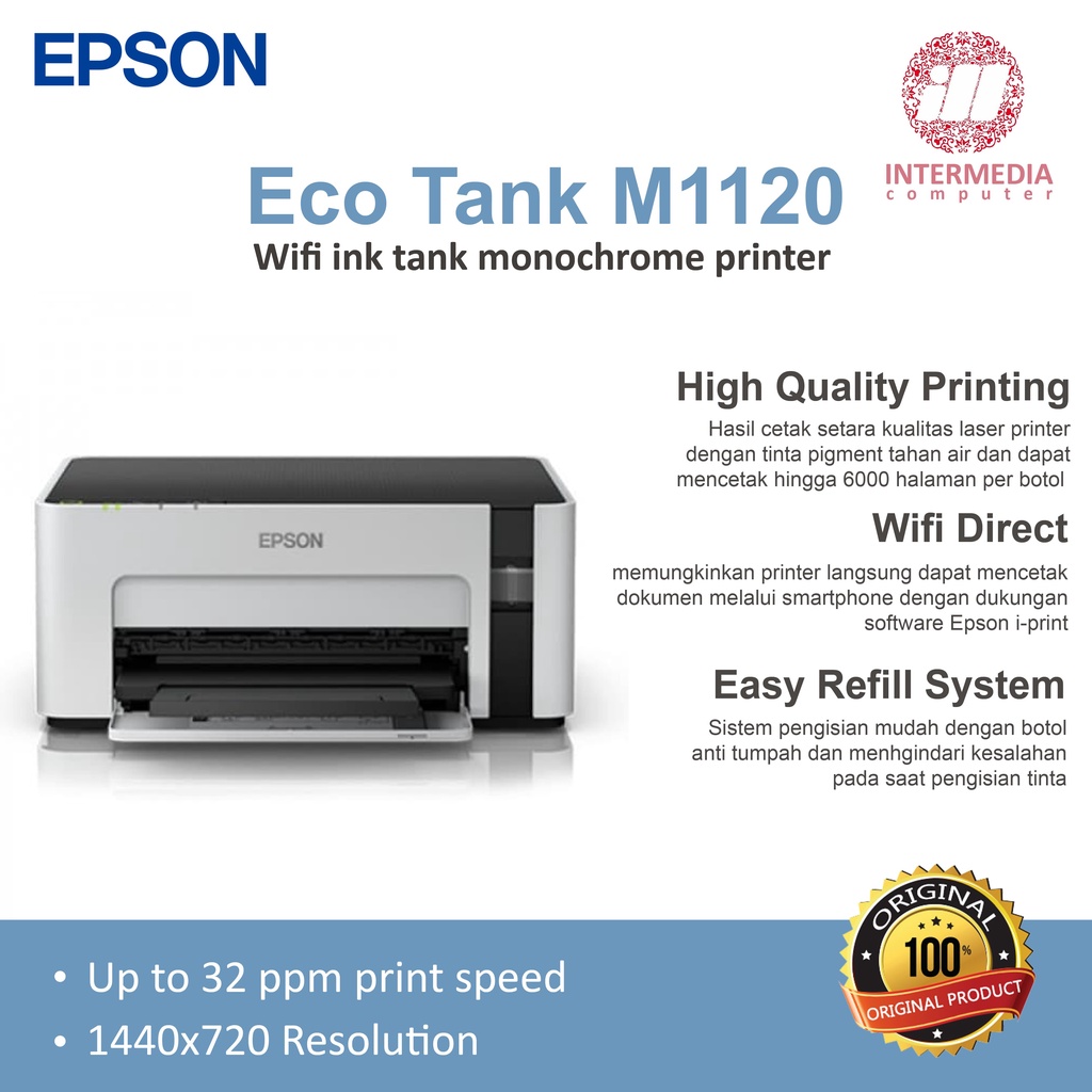 Jual Printer Epson M1120 Monochrome | Shopee Indonesia