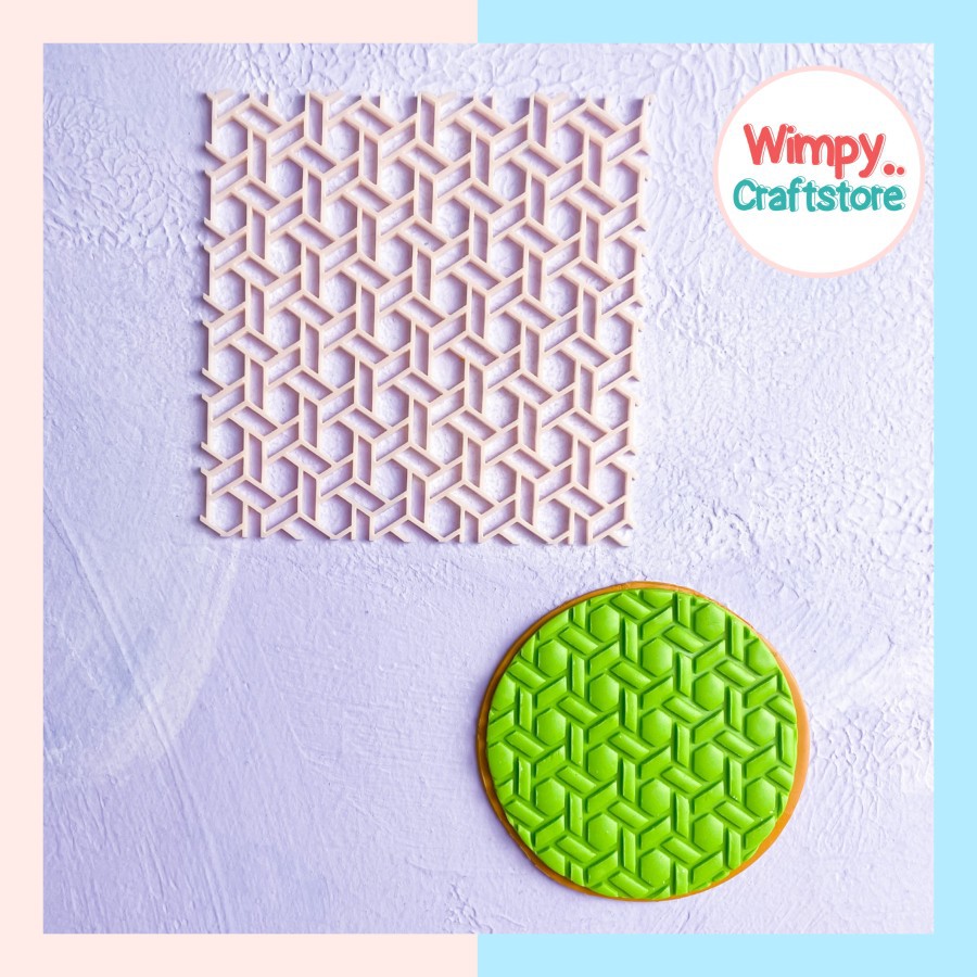 Jual Wimpy Texture Tiles Cetakan Motif Fondant Clay Coklat Texture ...