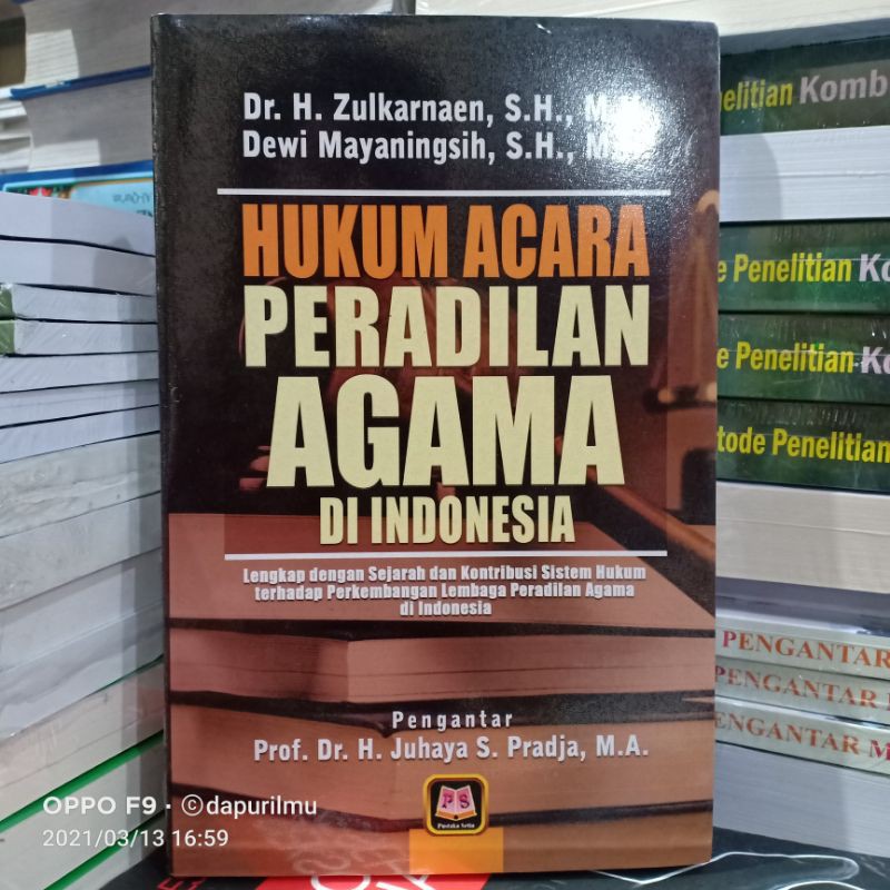 Jual Buku Original Hukum Acara Peradilan Agama Di Indonesia Lengkap Dengan Sejarah Dan 