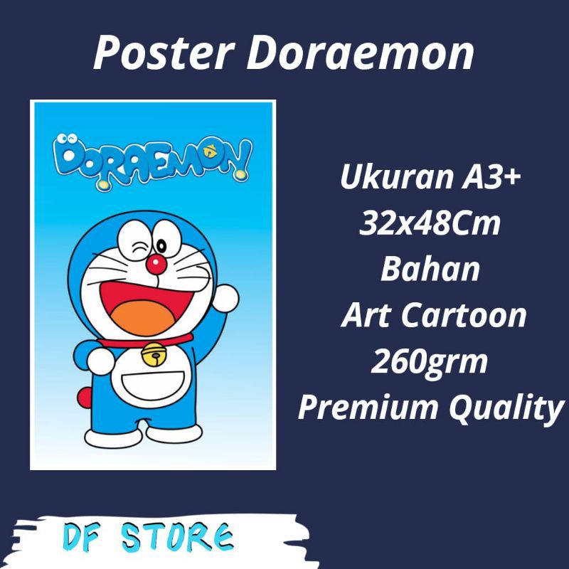 Jual poster doraemon kartun anime walldecor hiasan dinding | Shopee ...