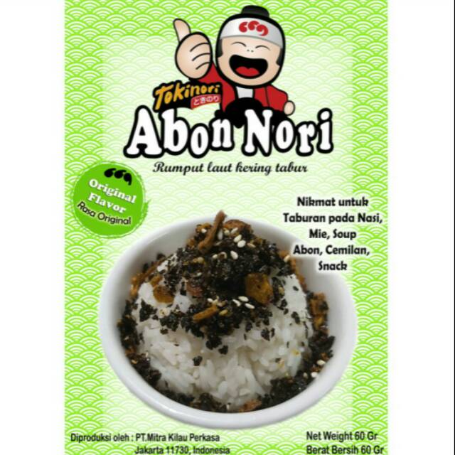Jual A BON NORI ORIGINAL 60 GR MERK TOKINORI - ABON RUMPUT LAUT ...
