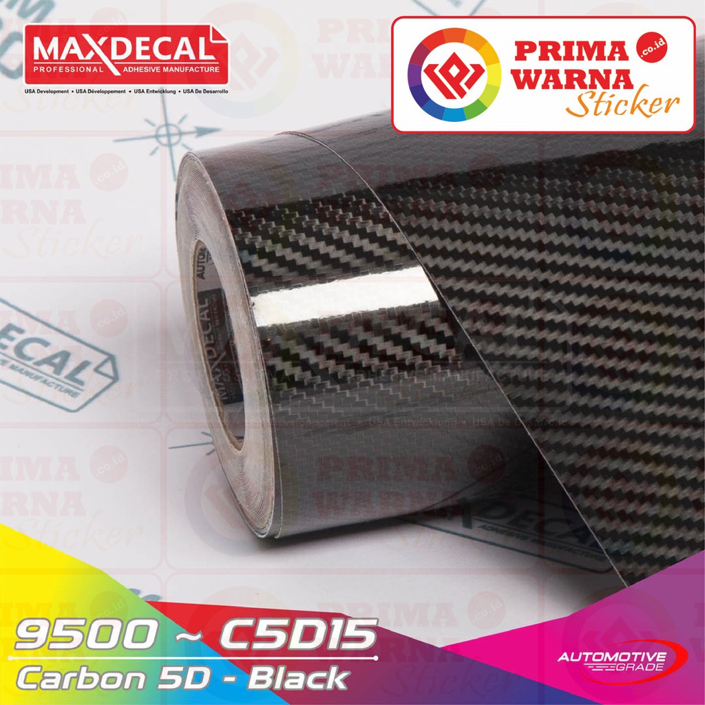Jual Maxdecal 9500 C5D15 Carbon 5D Black, Carbon Series Sticker, Roll ...