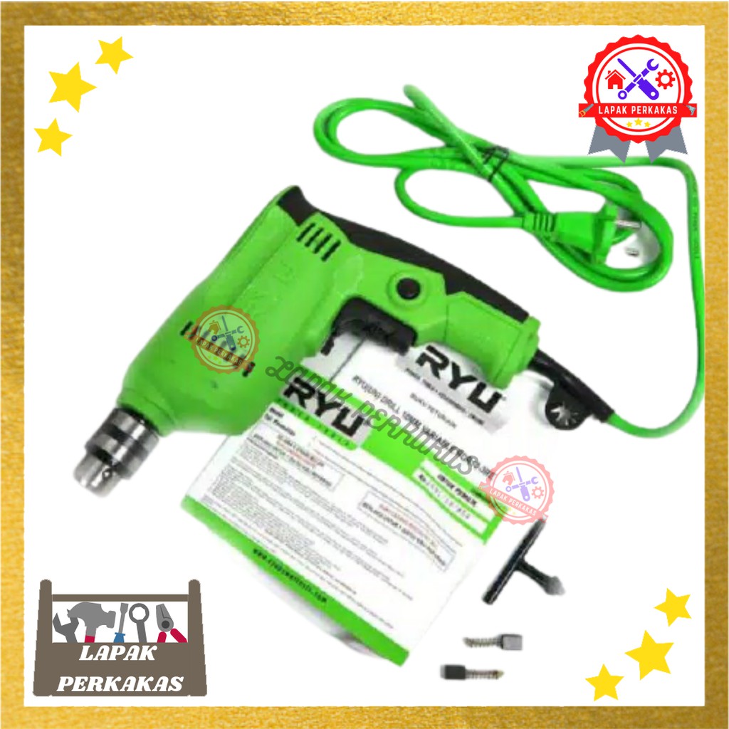 Jual Mesin Bor Tangan 10 mm RYU RDR 10-3 - Hand Drill Tekiro Bor Besi ...