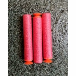 Jual Peluru busa foam bullets pistol mainan nerf gun warna merah (1 ...