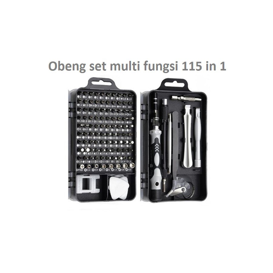Jual Obeng Set 115 In 1 Precision Screwdriver Set Reparasi Handphone Laptop | Shopee Indonesia