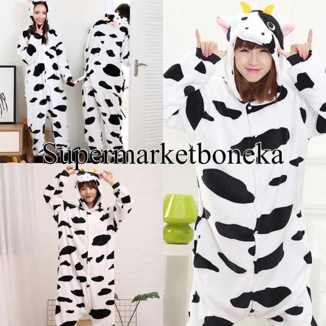 Jual TK - BAJU ONESIE SAPI UKURAN DEWASA KOSTUM COW | Shopee Indonesia