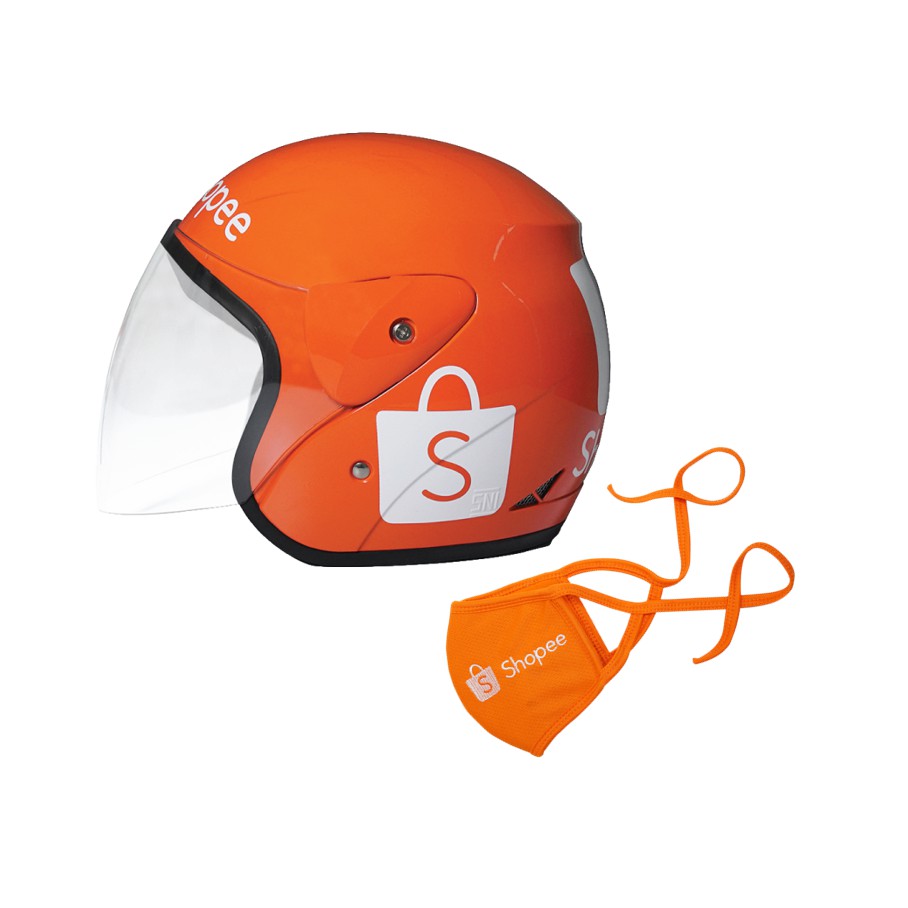 Jual Shopee 1 Helm + Masker (L) 1 (Duo Bundle) | Shopee Indonesia
