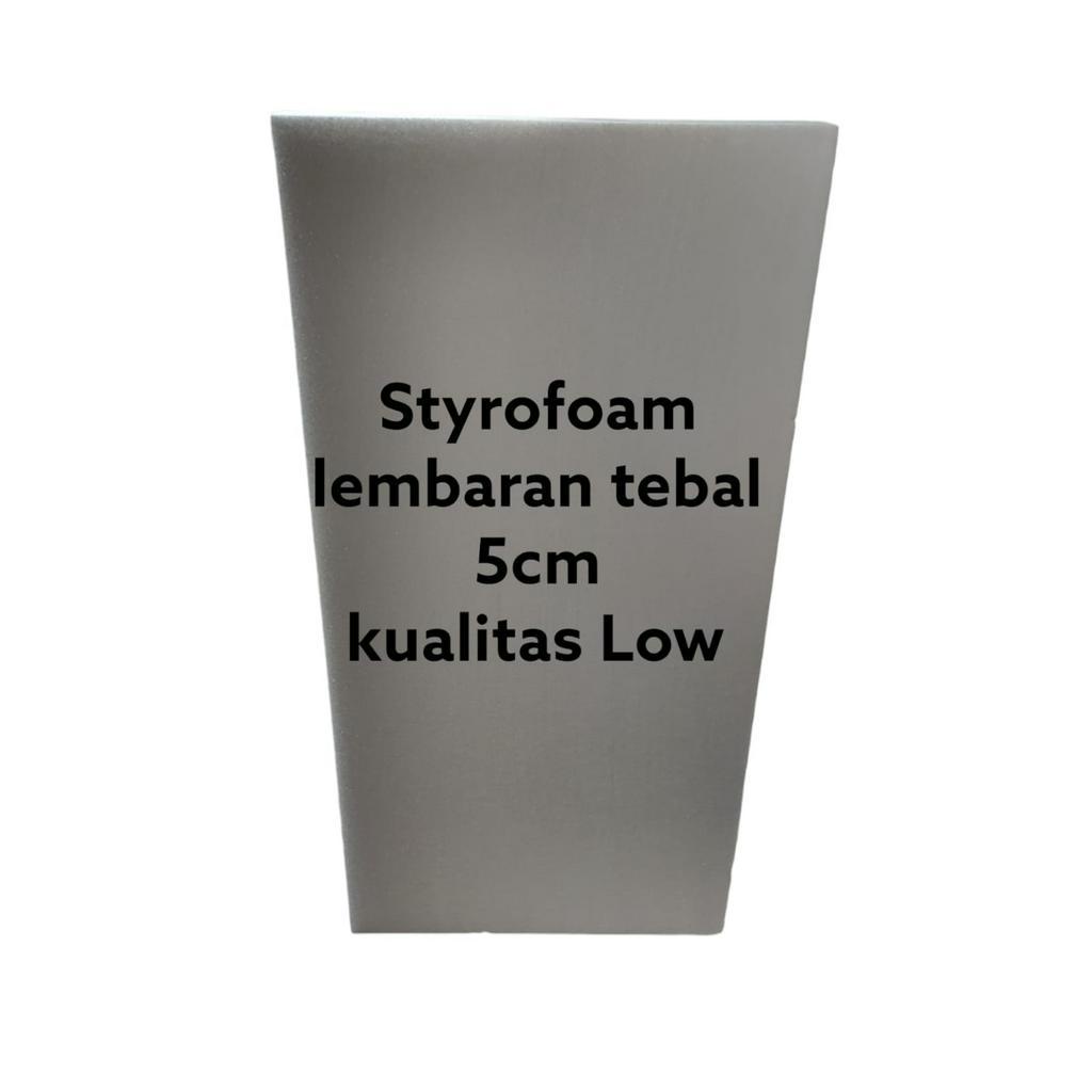 Jual LEMBARAN STYROFOAM TEBAL 5CM KUALITAS LOW 100CM X 50CM | Shopee ...