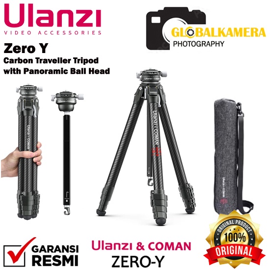 Jual Ulanzi & Coman Zero Y Carbon Traveller Tripod with Panoramic Ball ...