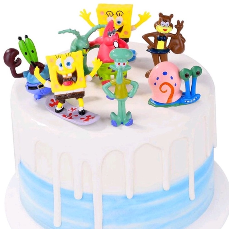 Jual Spongebob set Action figure Topper cake | Shopee Indonesia