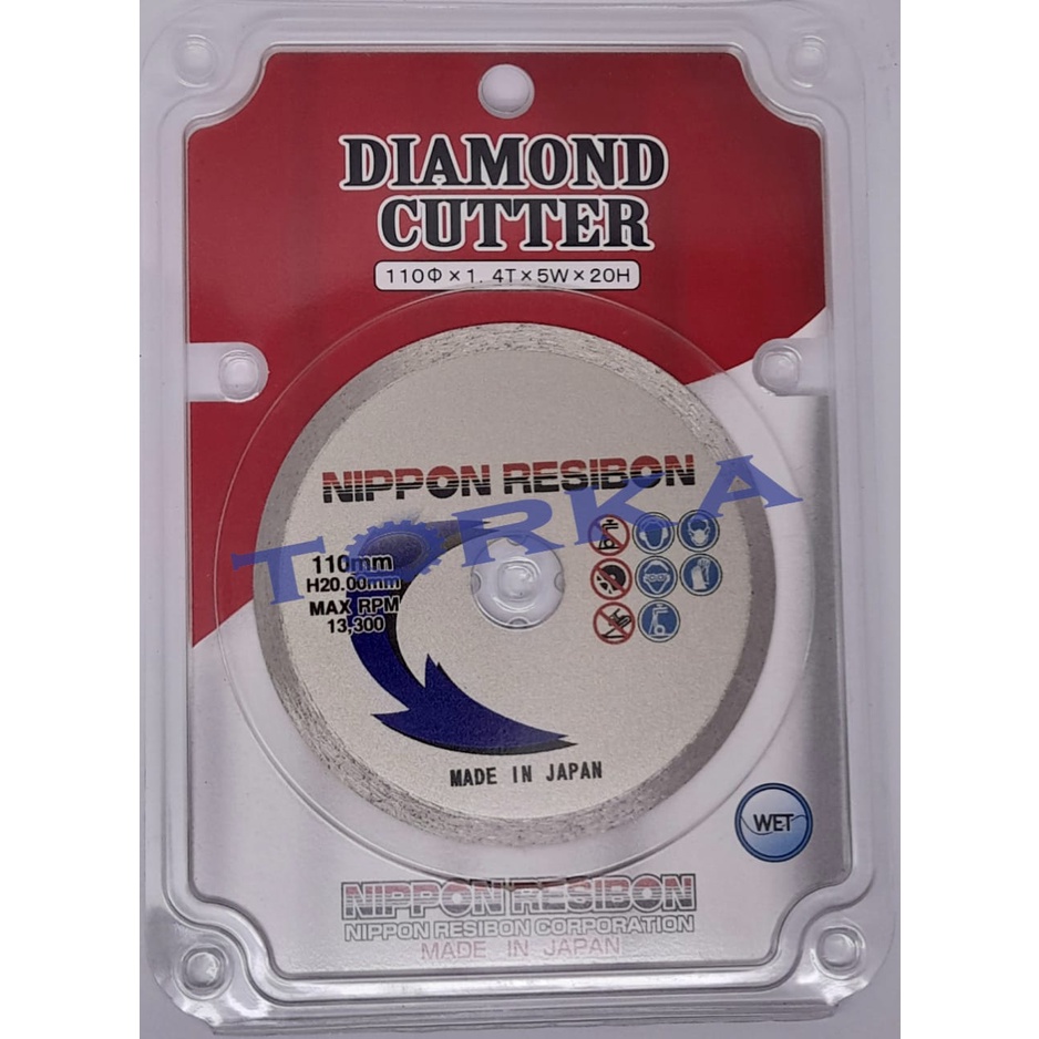Jual Diamond Wheel 4" Wet Nippon Resibon WET MATA POTONG KERAMIK GRANIT ...
