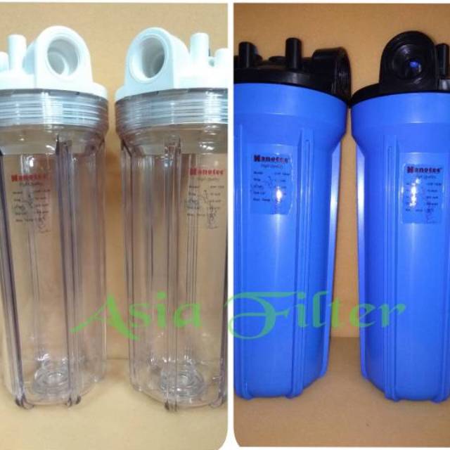 Jual Housing filter nanotech 10 inch x drat 3/4 inch / housing clear ...