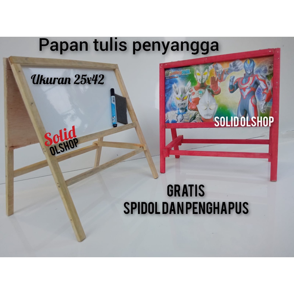 Jual Promo papan tulis berdiri penyangga kayu white board anak murah ...
