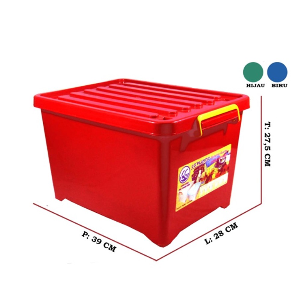 Jual Kotak Container Roda 30 Liter Kotak Penyimpanan Box Pakaian Barang ...