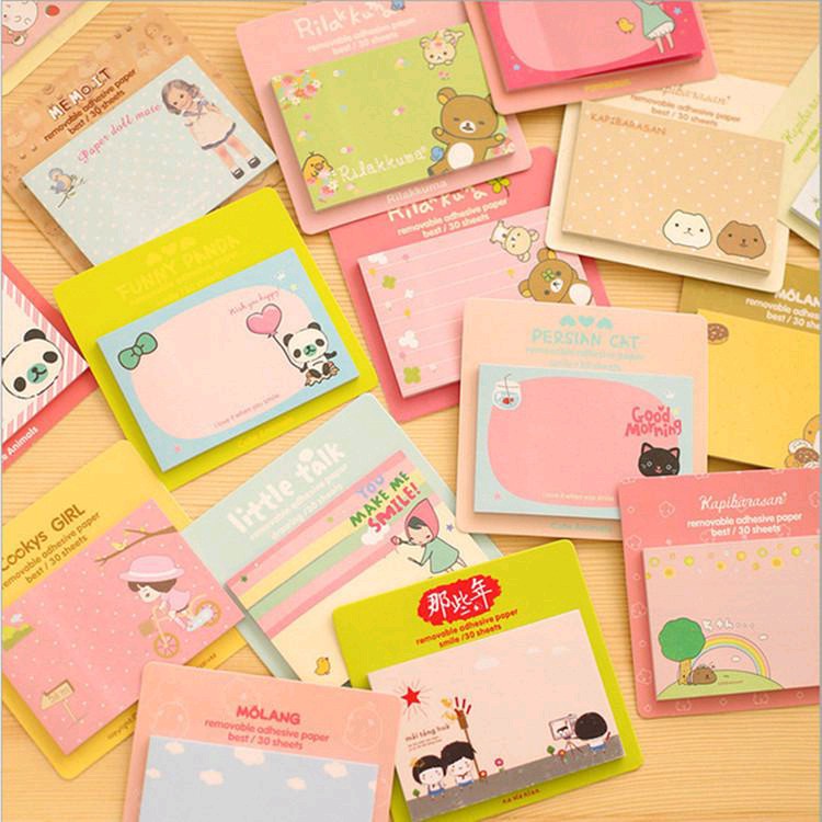 Jual Sticky Notes / Post It Kartun / Memo Kartun / Sticky Notes Lucu ...