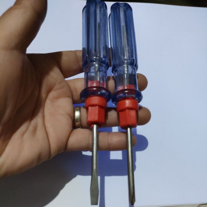 Jual Obeng kecil transparan 3 inch Obeng bolak balik + / - obeng plus ...