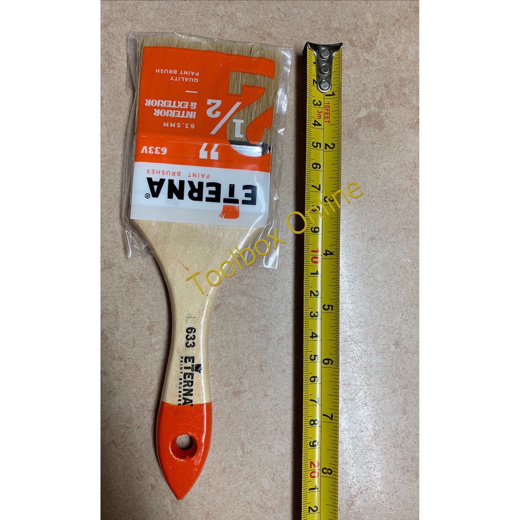 Jual (Min 12) Kuas Cat ETERNA 633 Tebal Gagang Pernish 2 1/2 inch (ASLI ...