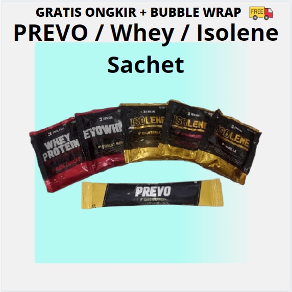 Jual PREVO / EVOLENE WHEY/ ISOLENE / BCAA PER 1 SACHET ECERAN ORIGINAL ...