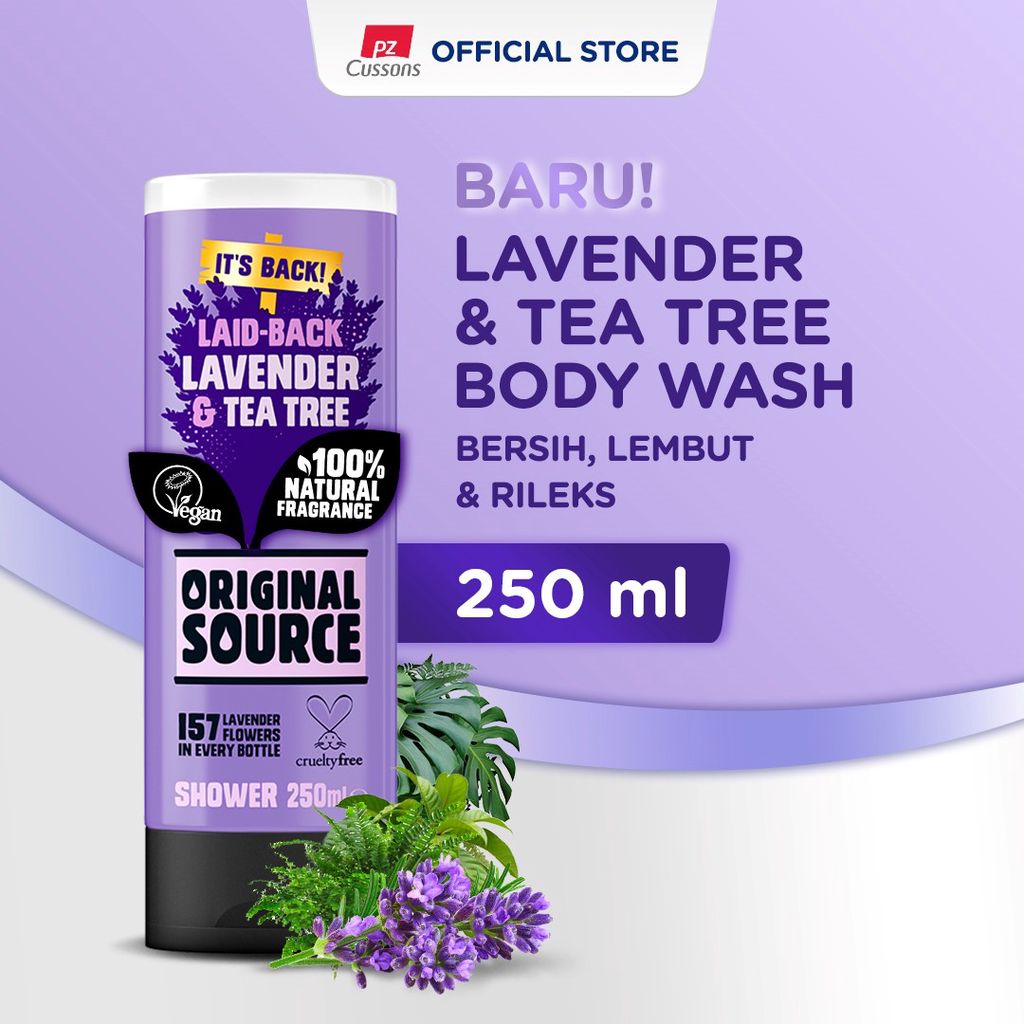 Jual Original Source Body Wash Lavender & Tea Tree - Sabun Cair Vegan ...