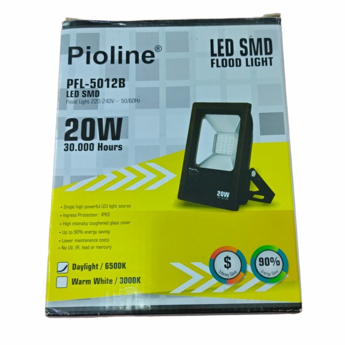 Jual Lampu sorot / Flood light Pioline PFL-5012B 20 Watt - Putih | Shopee Indonesia
