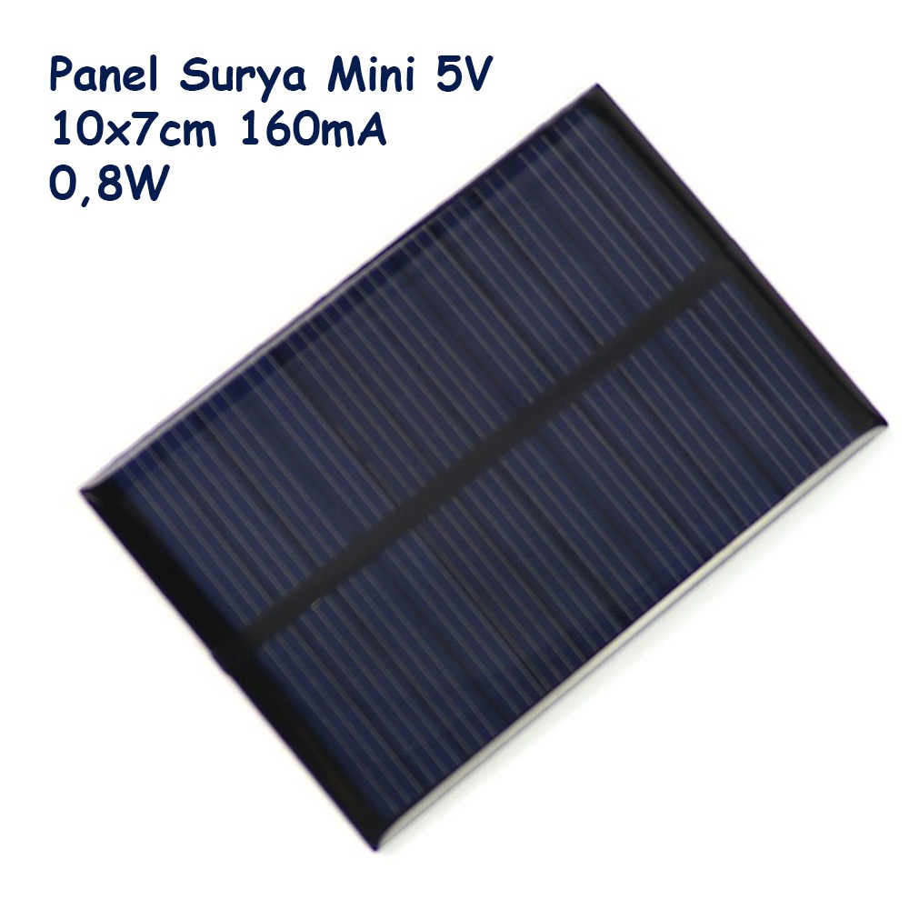 Jual Solar Panel 10x7cm Panel Surya DIY Solar Cell Mini 5V 160mA 0.8W ...