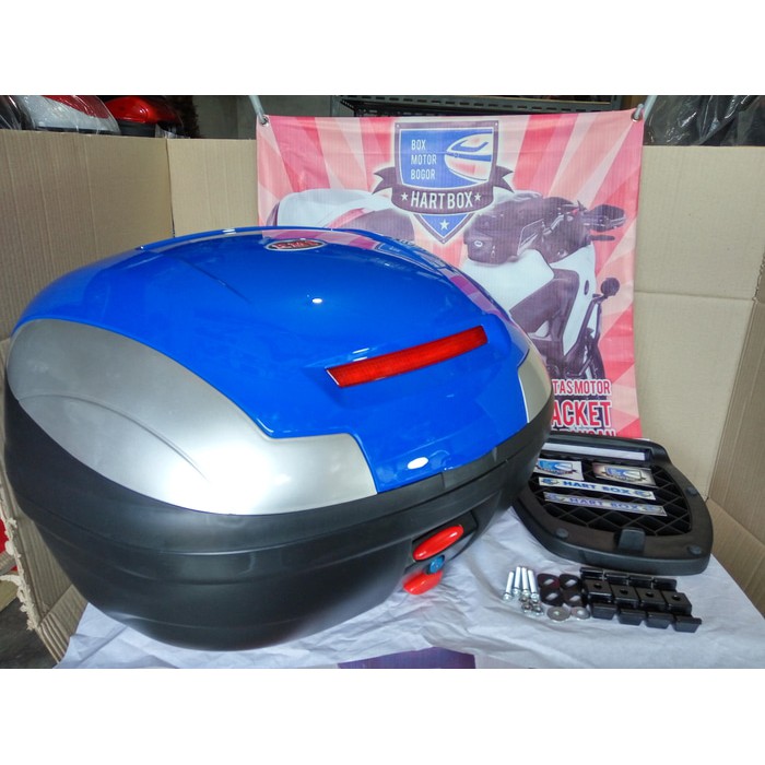 Jual Box Motor KMI 901 Biru Cocok Motor Besar Moge | Shopee Indonesia