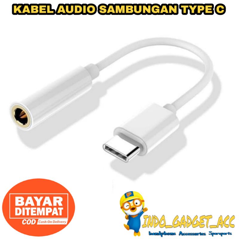Jual KABEL AUDIO SAMBUNGAN TYPE C | Shopee Indonesia