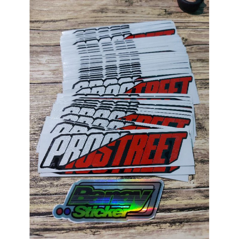 Jual STICKER PROSTREET PUTIH MERAH CUTTING | Shopee Indonesia