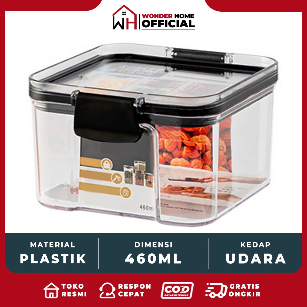 Jual Toples Kotak Bening Murah Wadah Kue Sereal Kontainer Makanan Kedap ...