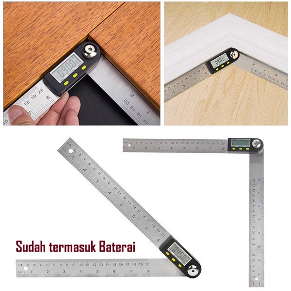 Jual [Best Quality] Penggaris Digital Alat Ukur Sudut Kemiringan Bujur ...