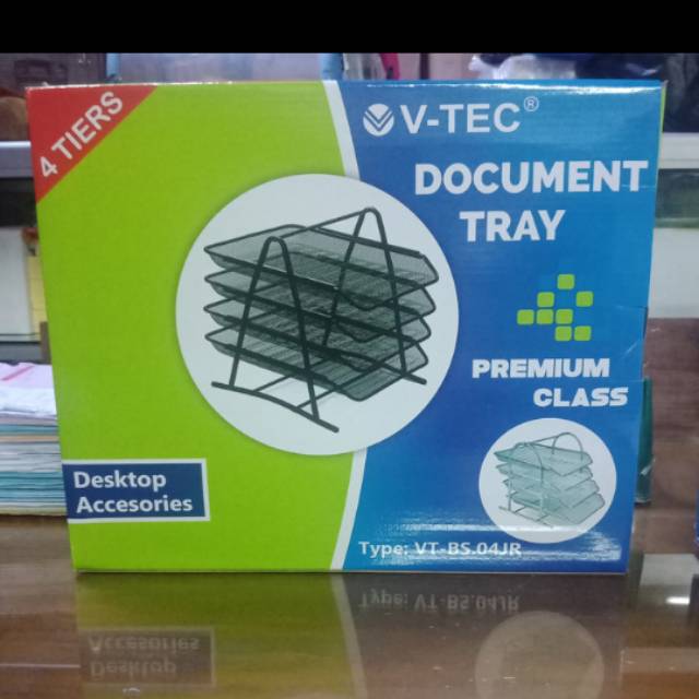 Jual Tray Besi 4 Susun V-Tec / Rak Documen Besi | Shopee Indonesia