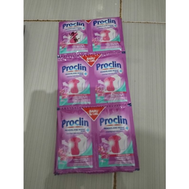 Jual Proclin Penghilang noda Plus+ isi 12 sachet (XS) | Shopee Indonesia