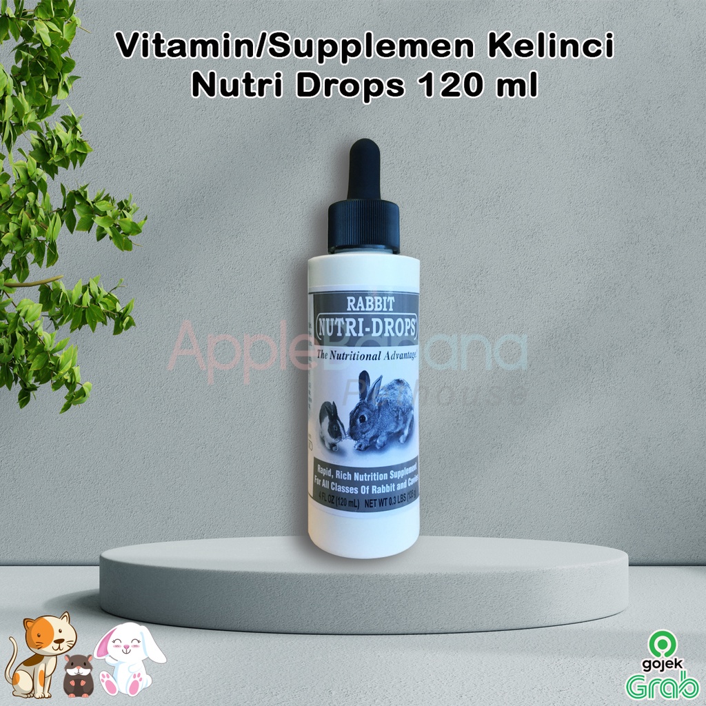 Jual Vitamin/supplement kelinci Nutri drop rabbit Nutridrop 4 oz / 120 ml | Shopee Indonesia