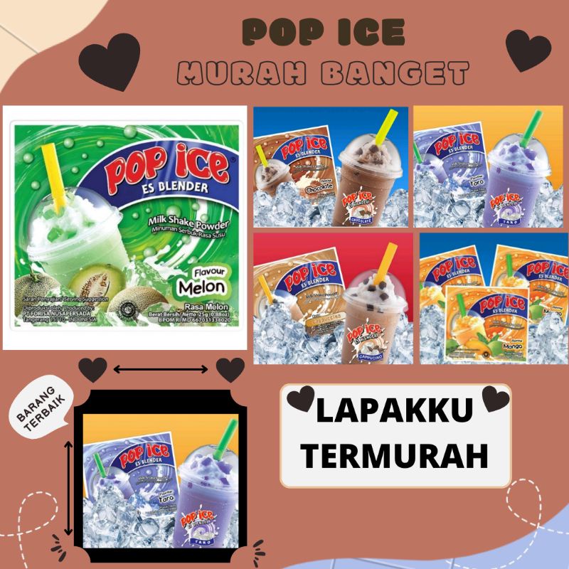Jual POP ICE VARIAN RASA (3 PAK ISI 30 PCS) / POP ICE MURAH BANGET ...