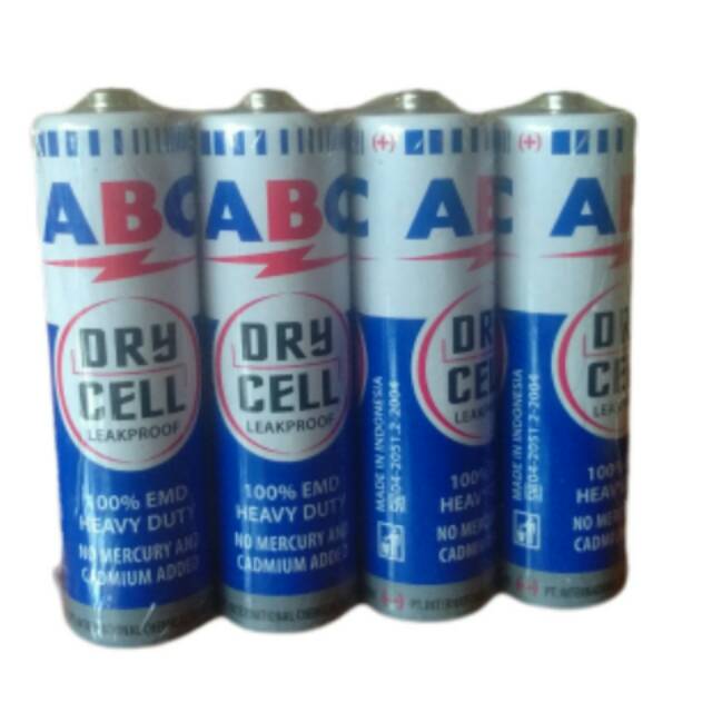 Jual Batu Baterai ABC DRY CELL ( 4 pcs ) | Shopee Indonesia