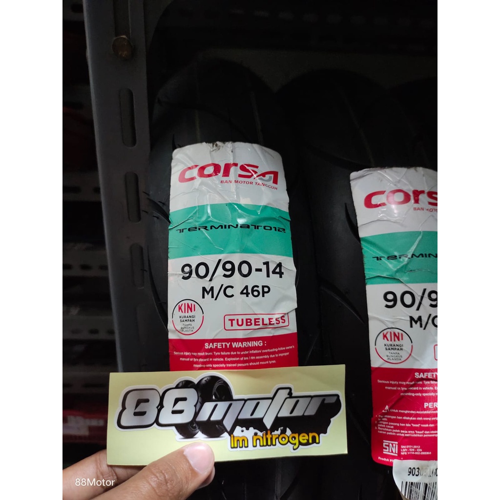 Jual Ban Corsa Terminator 90/90-14 Tubeless, OFFLINE LEBIH MURAH ...