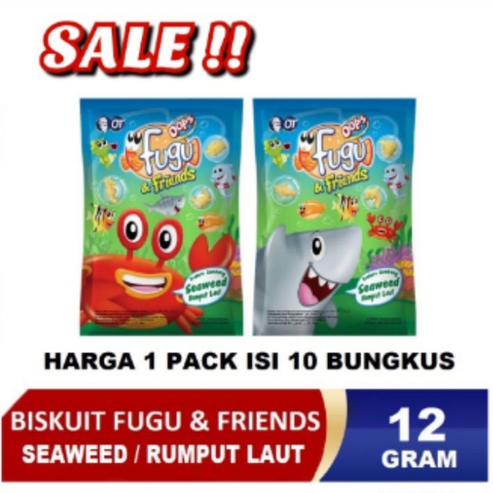 Jual BIJIAN OOPS FUGU FUGU CRACKER FUGU N FRIENDS BISKUIT / SNACK ULTAH ...