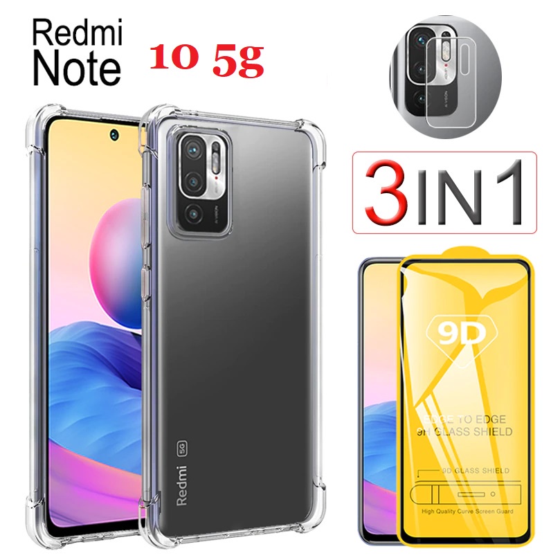 Jual Xiaomi Redmi Note 10 5G PAKET 3in1 Case Softcase Tempered Glass ...