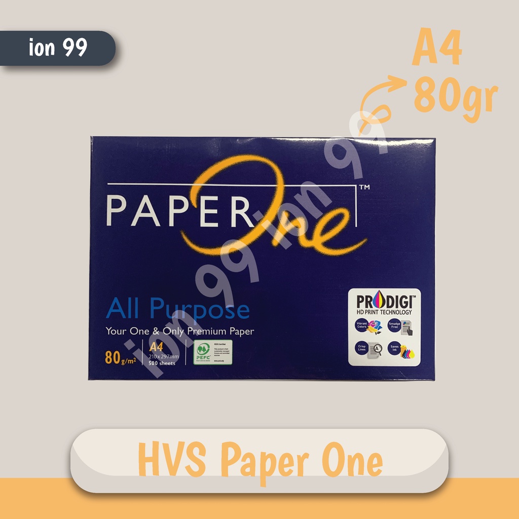 Jual Kertas HVS 80gr A4 F4 Paper One Rim | Shopee Indonesia