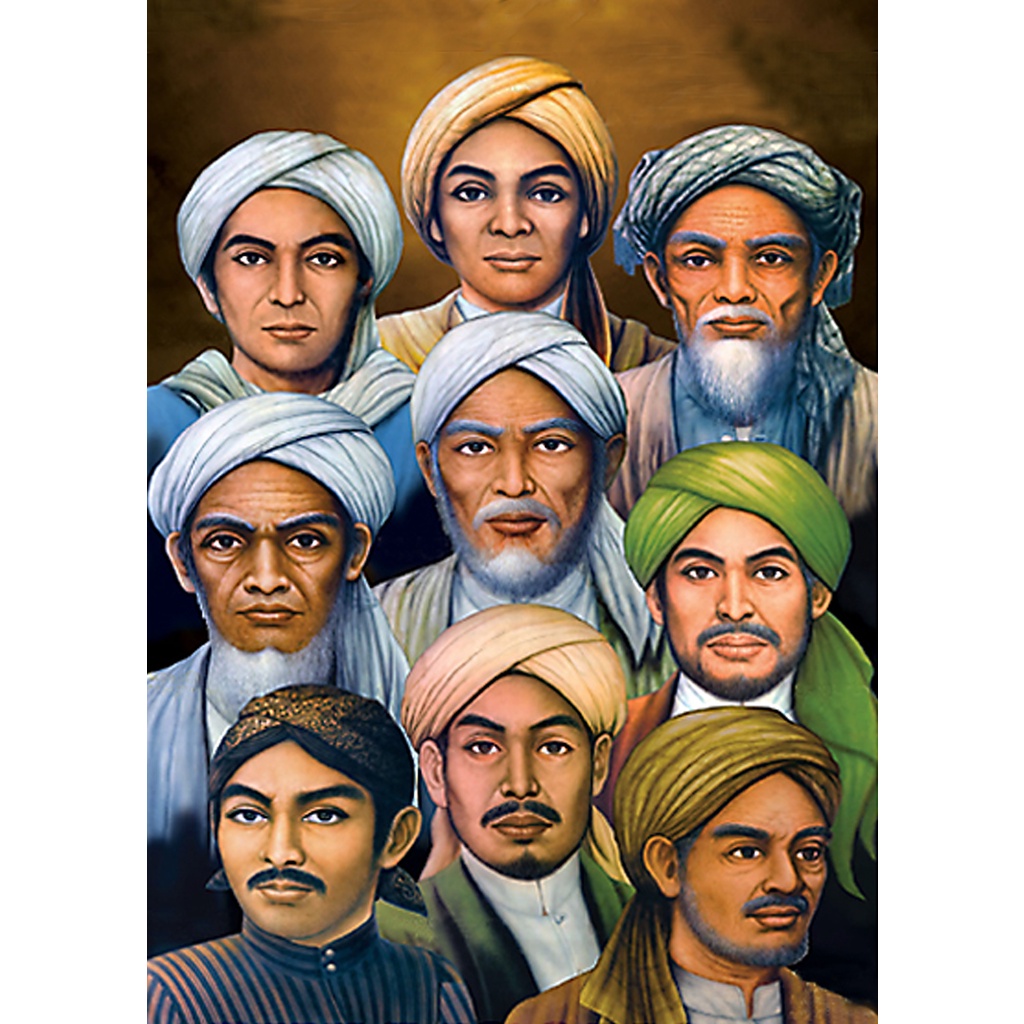 Jual ASTONE POSTER A4 POSTER Walisongo / poster sembilan wali ...