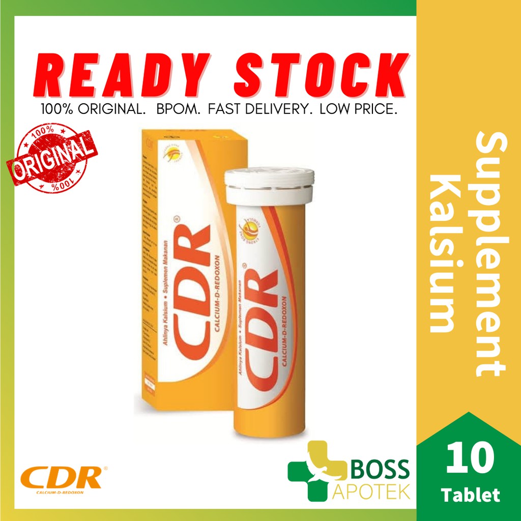 Jual CDR EFFERVESCENT rasa jeruk suplemen vitamin dan mineral kalsium ...
