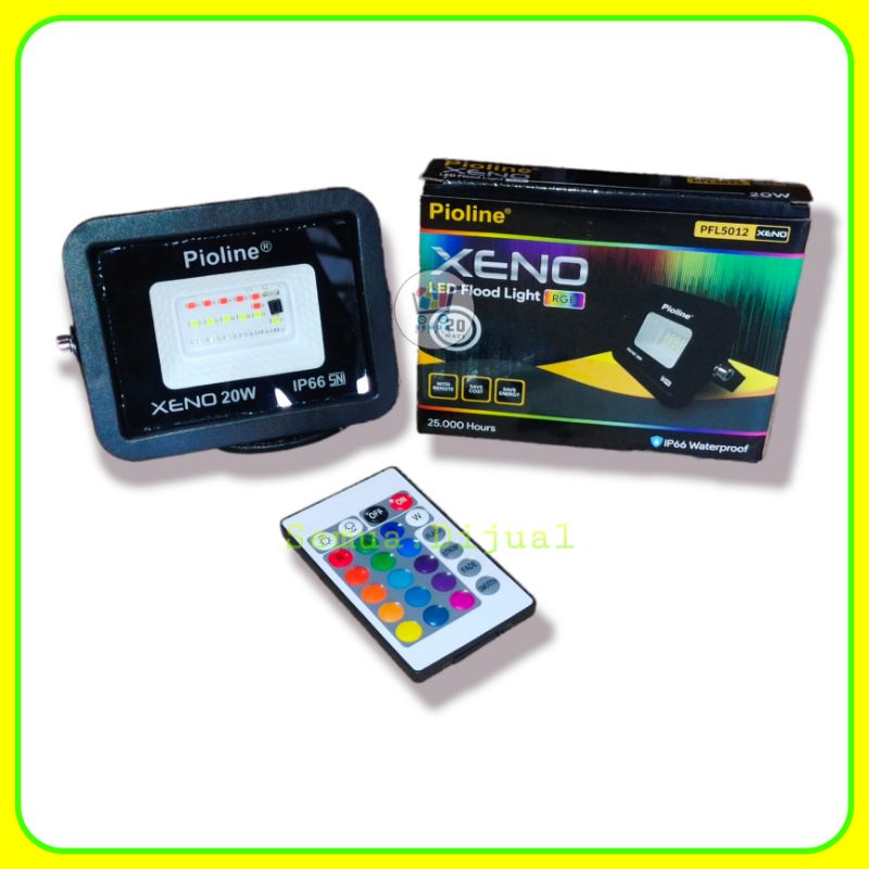 Jual Lampu Sorot RGB 20watt Pioline Xeno 20Watt RGB Lampu Taman Lampu ...
