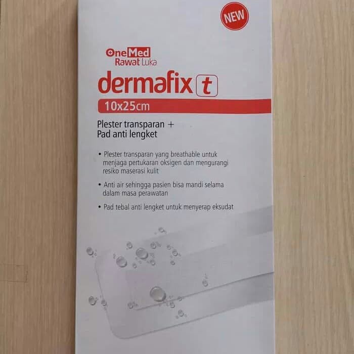 Jual Dermafix Transparan 10cm x 25cm / Plester Luka Anti Air 10 x 25 cm ...