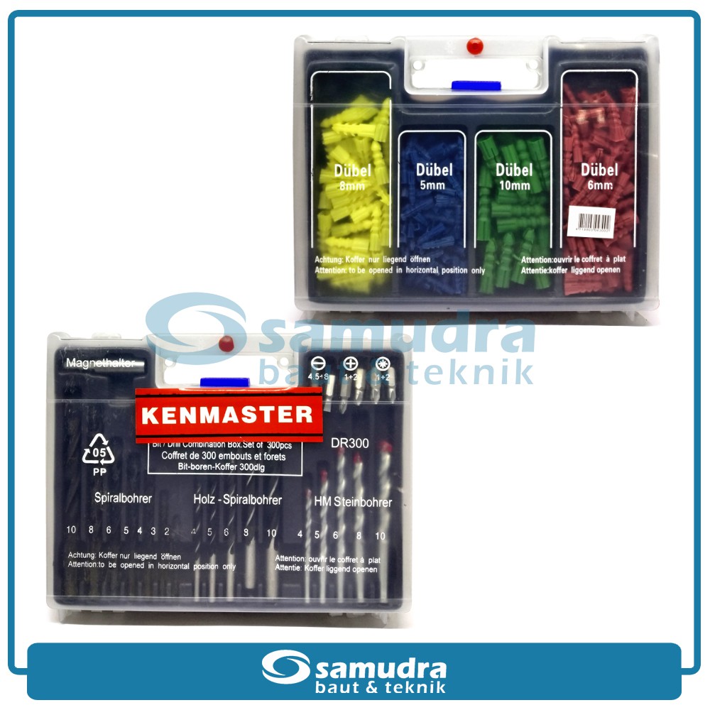 Jual KENMASTER Set Mata Bor Besi Kayu Beton Tembok Obeng Kombinasi ...