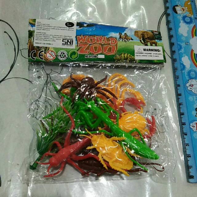 Jual Binatang hewan karet kecil mini world zoo serangga murah ptk jkt ...