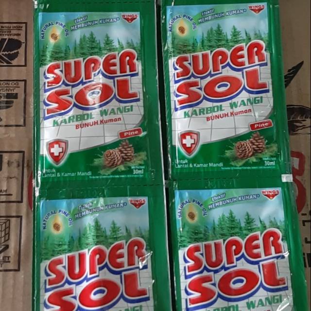 Jual Super Sol Karbol Wangi (6 sachet/renceng) | Shopee Indonesia