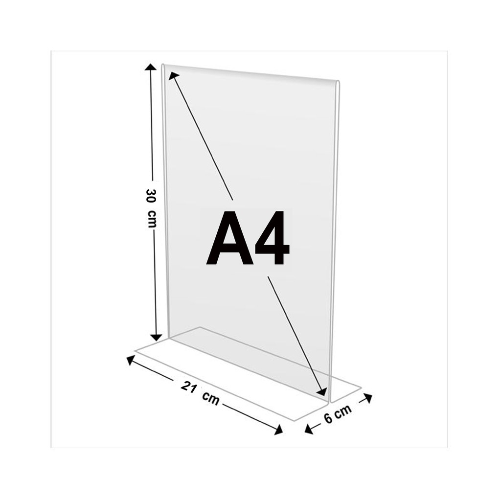 Jual Display Menu Standing Akrilik Acrylic Papan Tempat Meja Minimalis ...