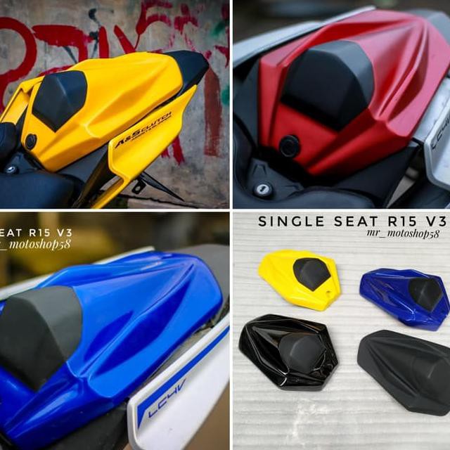 Jual IWJ SINGEL SEAT YAMAHA R15 V3 SINGLE JOK YAMAHA R15 SINGLE SEATER ...